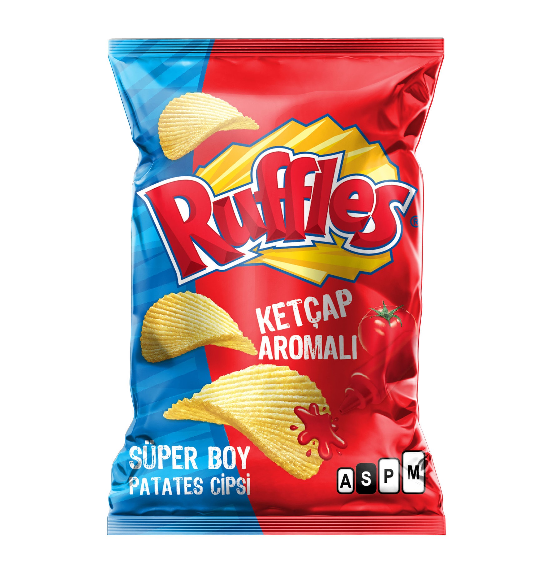 Ruffles Super Size Ketchup Potato Chips 95 G