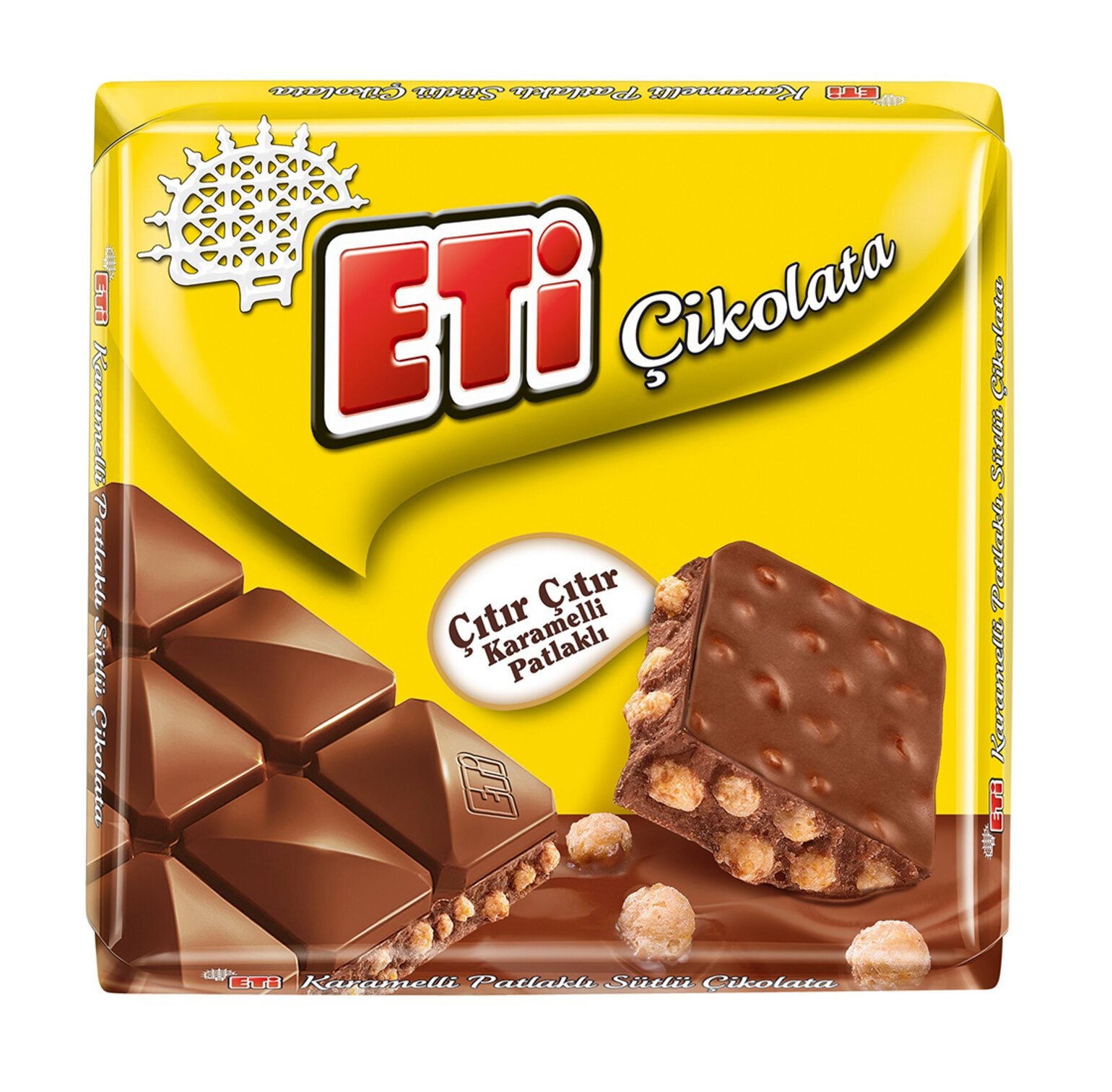 Eti Caramel Exploded Square Chocolate 57G