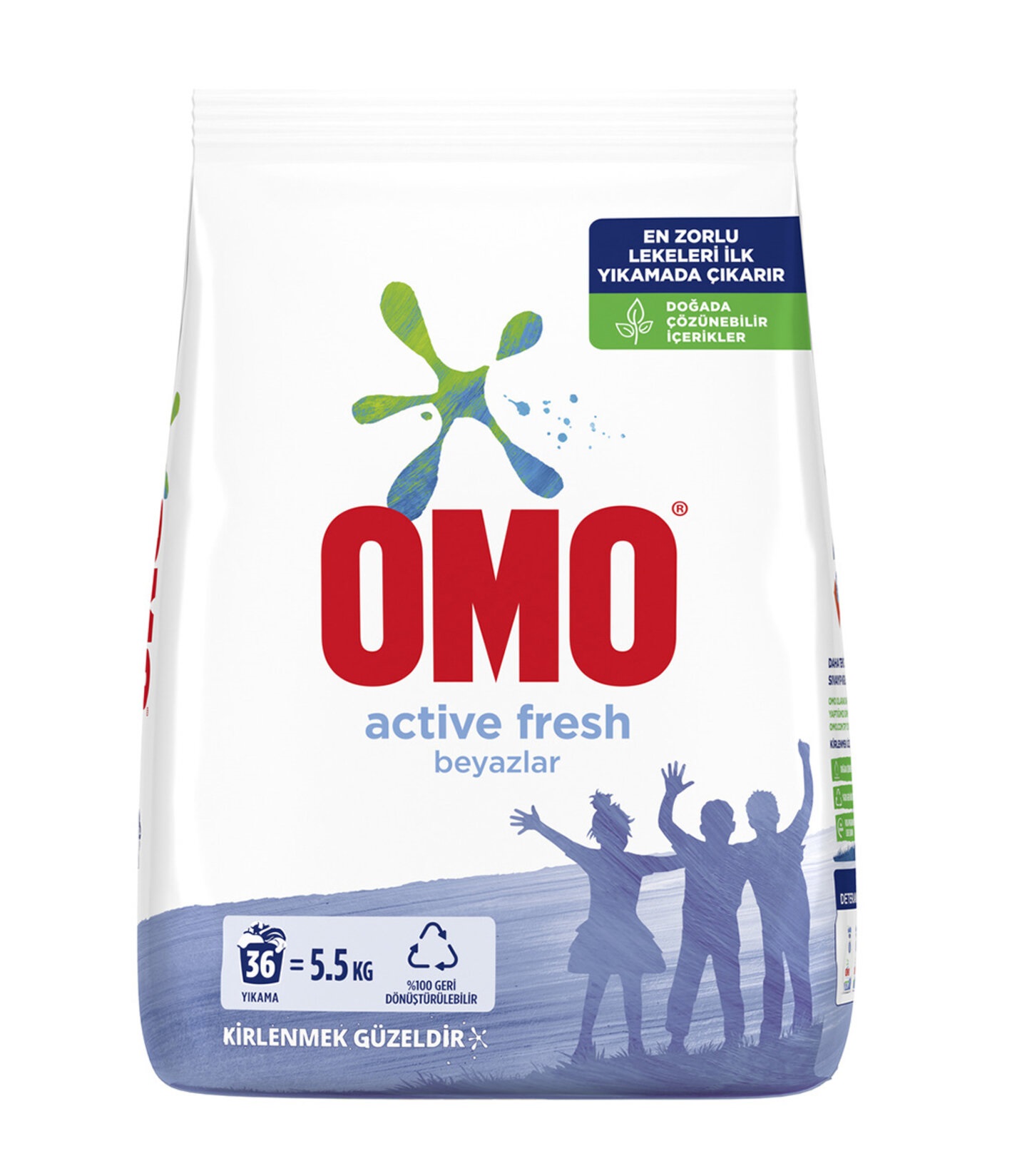 Omo Active Fresh Powder Detergent Whites 36 Washes 5.5 Kg