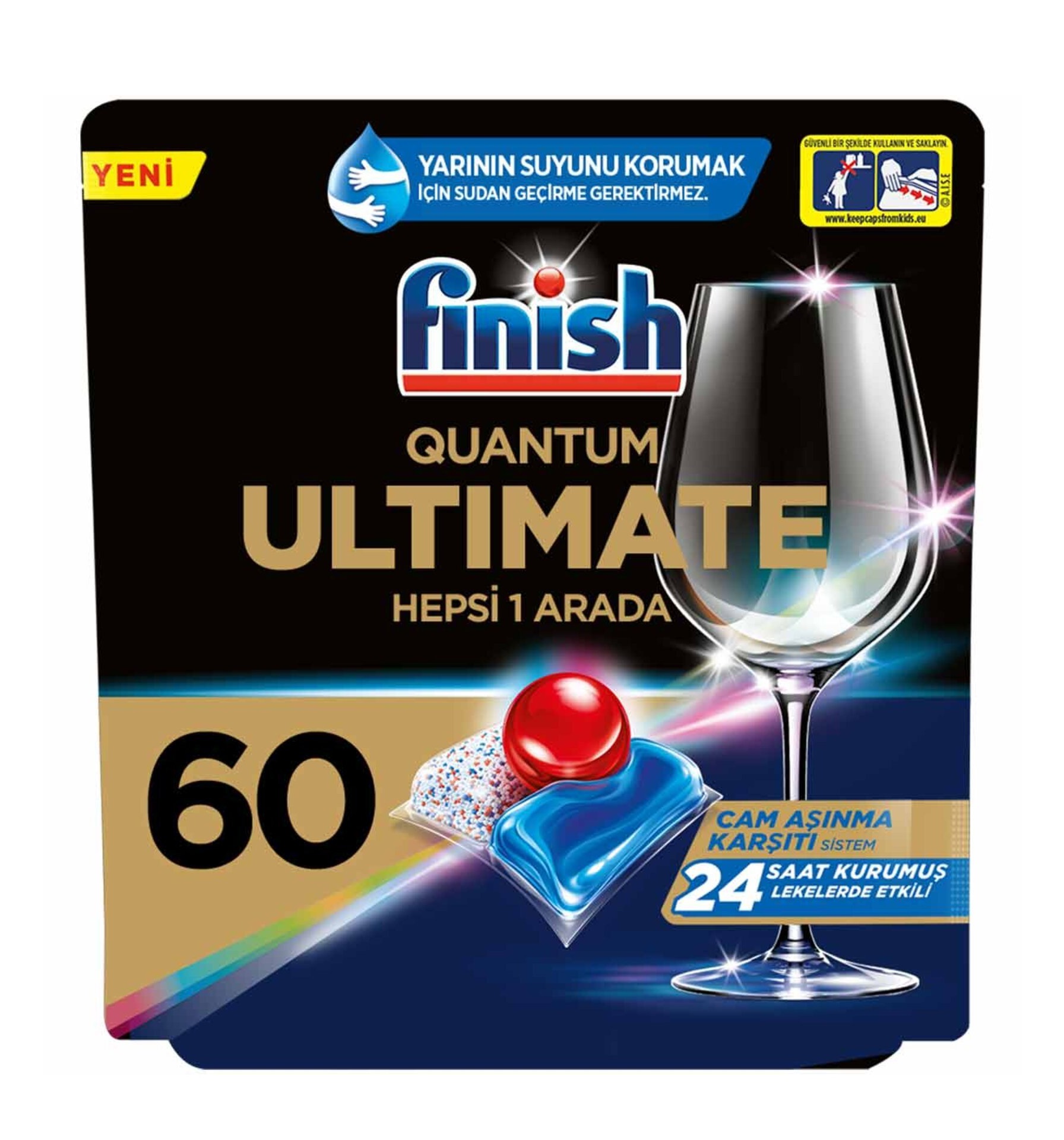 Finish Quantum Ultimate Dishwasher Detergent Tablets Capsules 60's
